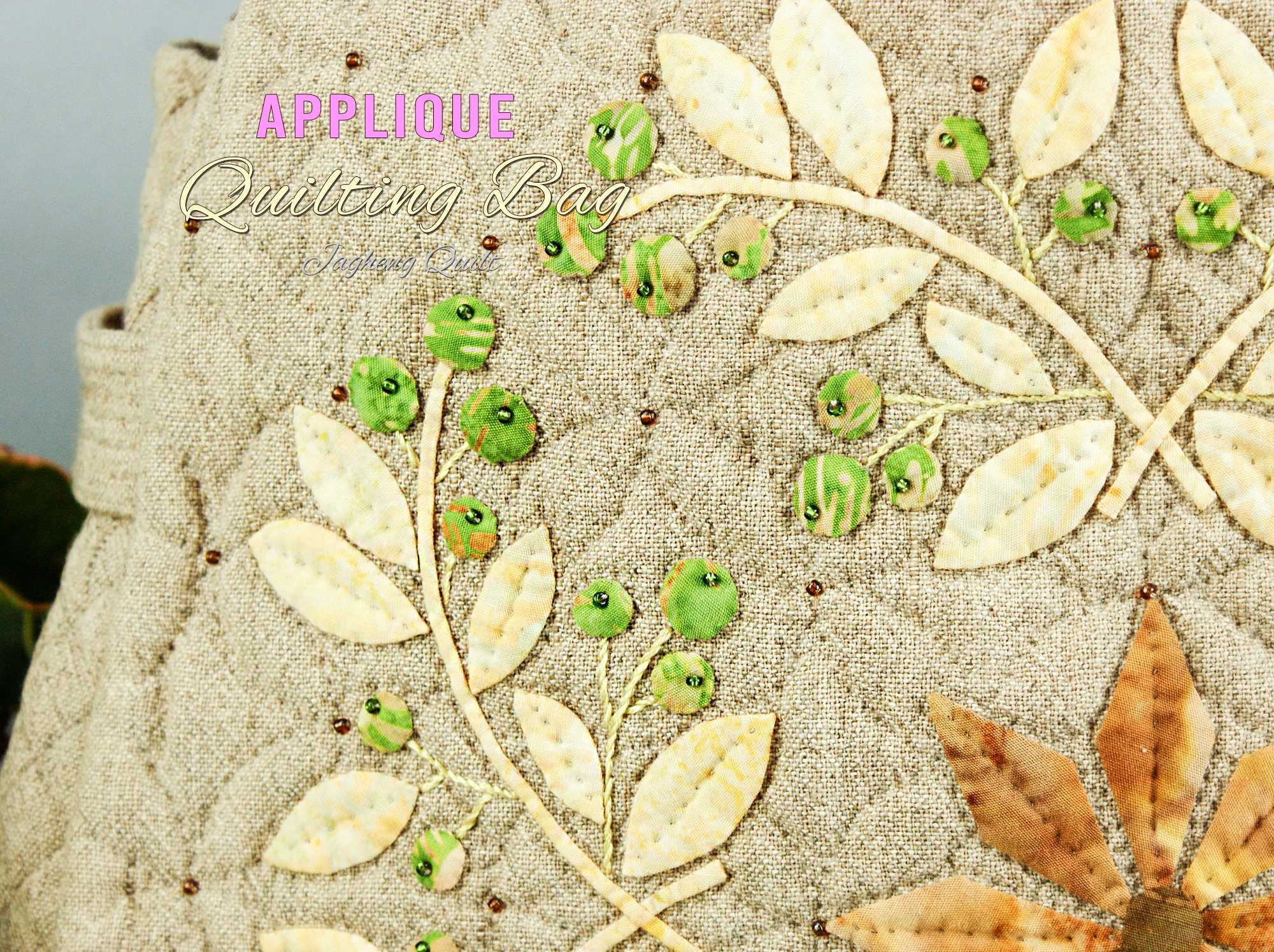 Applique Quilting Bag PDF Pattern & Tutorial - Etsy