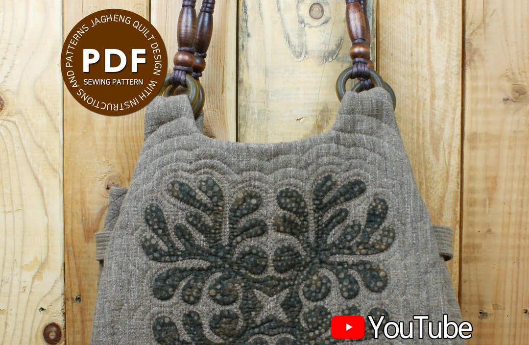 PDF Hawaiian Applique Bag Pattern & Tutorialvideo in Youtube - Etsy