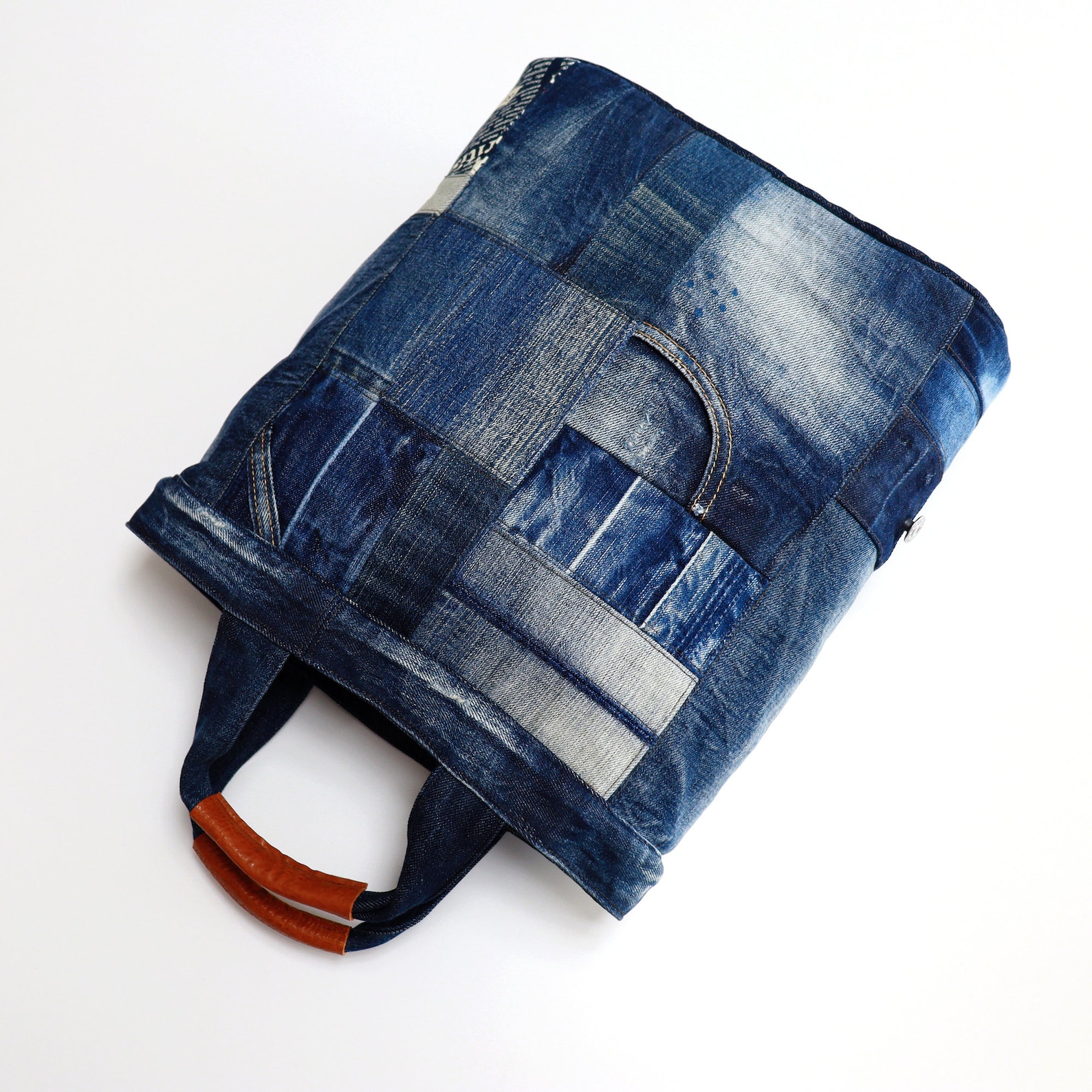 Stylish Denim Bag : PDF Pattern WITHOUT Written Instructions | Etsy