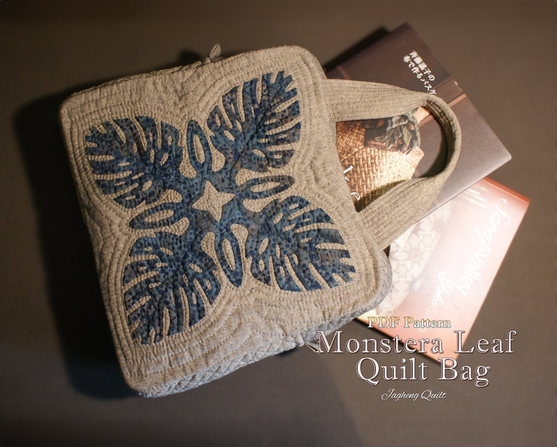 Monstera Leaf Quilt Bag: PDF Pattern WITHOUT Written Instructions, See ...