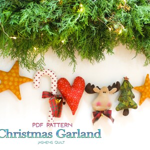 PDF Christmas Garland Sewing Pattern & Tutorial(video in Youtube) - Etsy