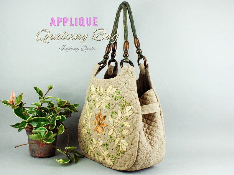 Applique Quilting Bag PDF Pattern & Tutorial - Etsy
