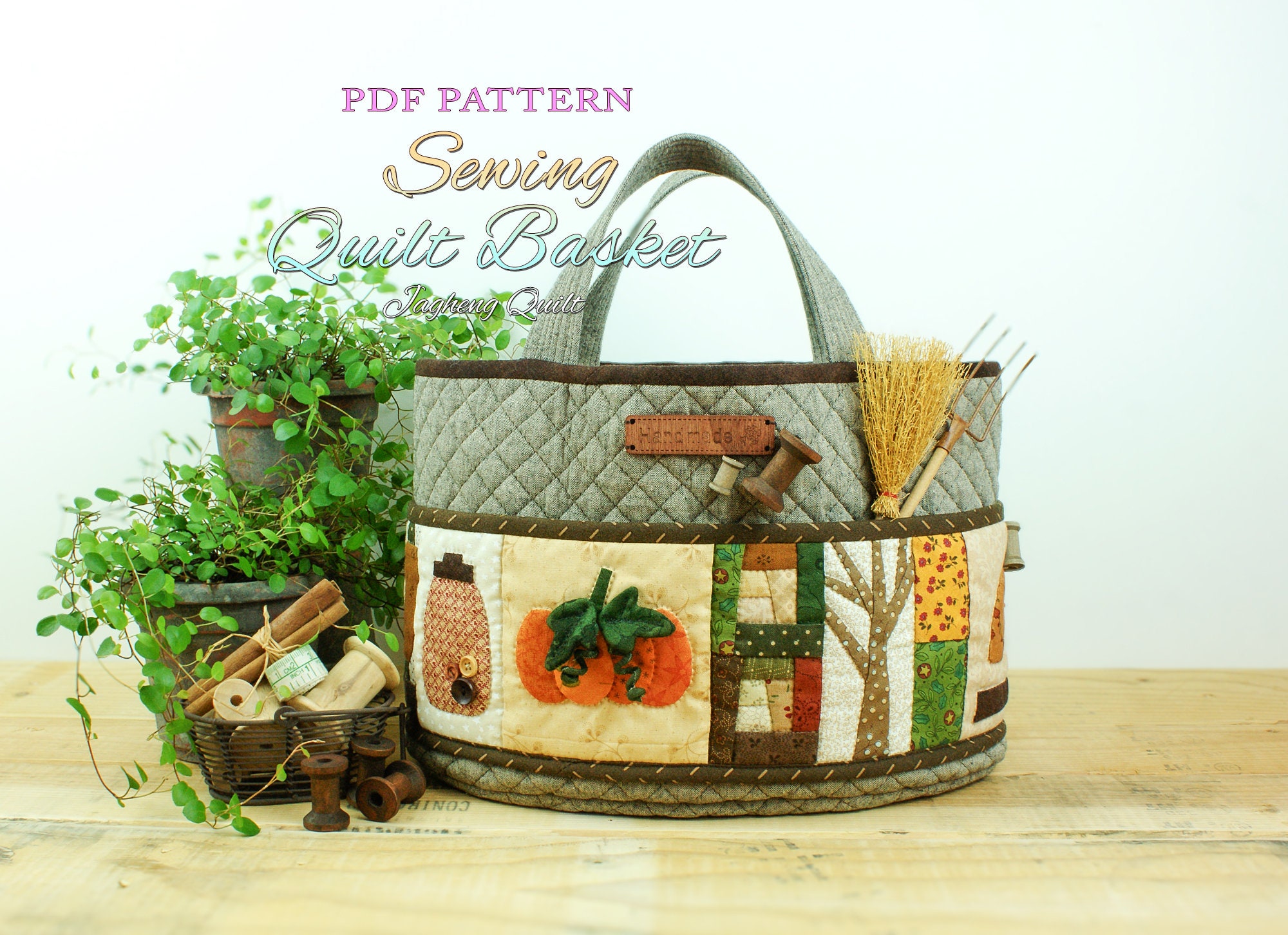 PDF Sewing Quilt Basket Pattern & Tutorial(video in Youtube) - Etsy