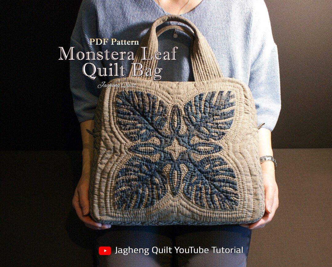 Monstera Leaf Quilt Bag: PDF Pattern WITHOUT Written Instructions, See ...