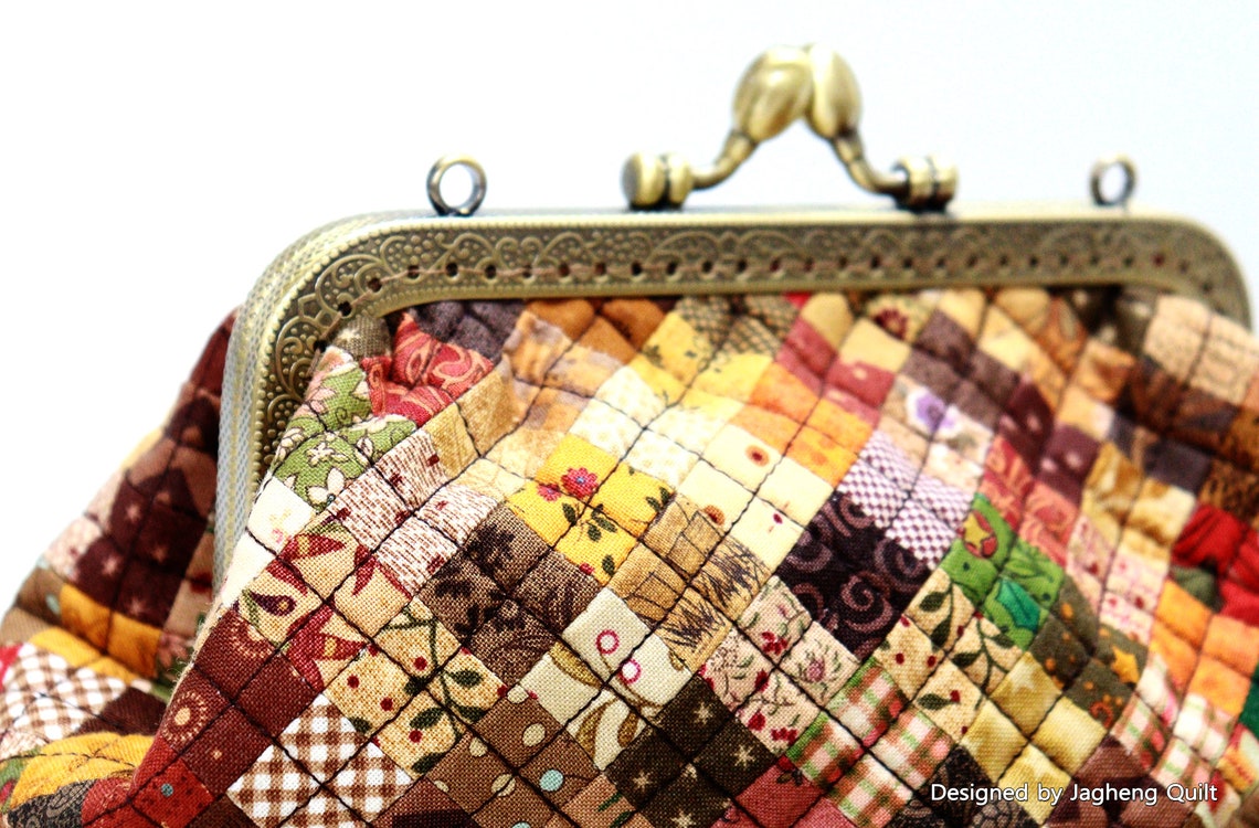 Trio Patchwork Frame Pouch: Three PDF Patterns small Medium - Etsy