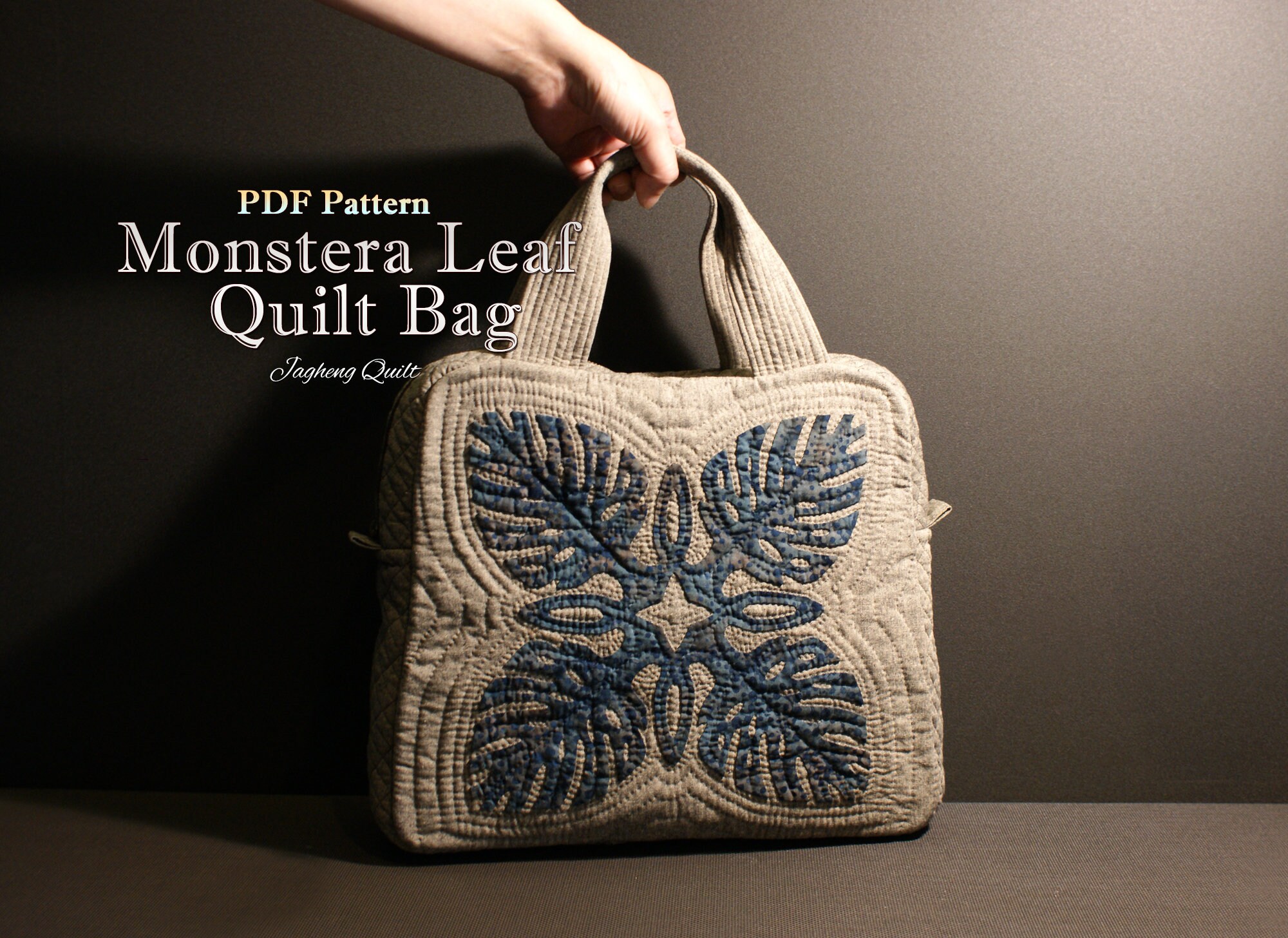 Monstera Leaf Quilt Bag: PDF Pattern WITHOUT Written - Etsy