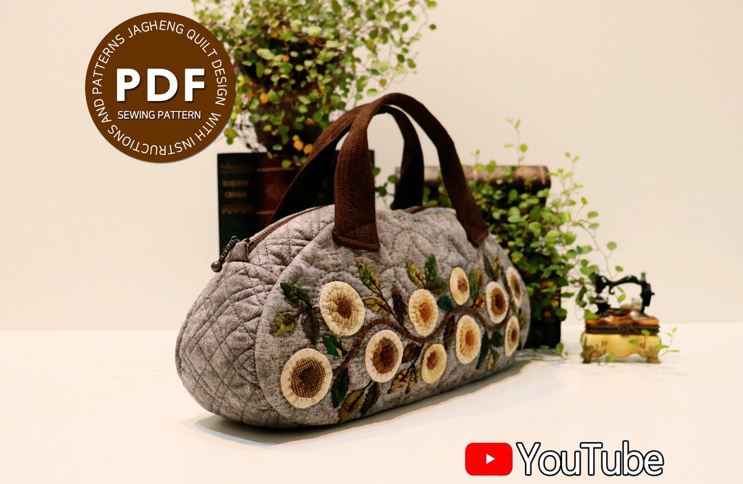 Applique Tote Bag PDF : PDF Pattern WITHOUT Written - Etsy