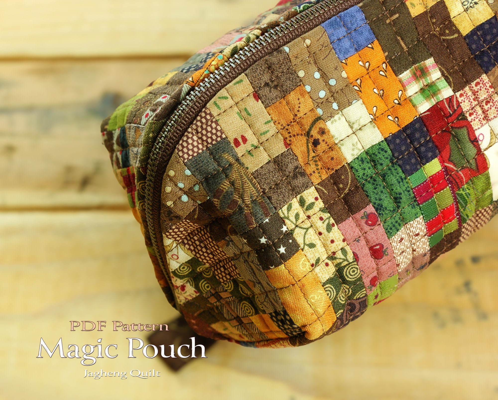 Magic Pouch : PDF Schnittmuster OHNE schriftliche Anleitung, Siehe dazu die Video-Anleitung auf ...