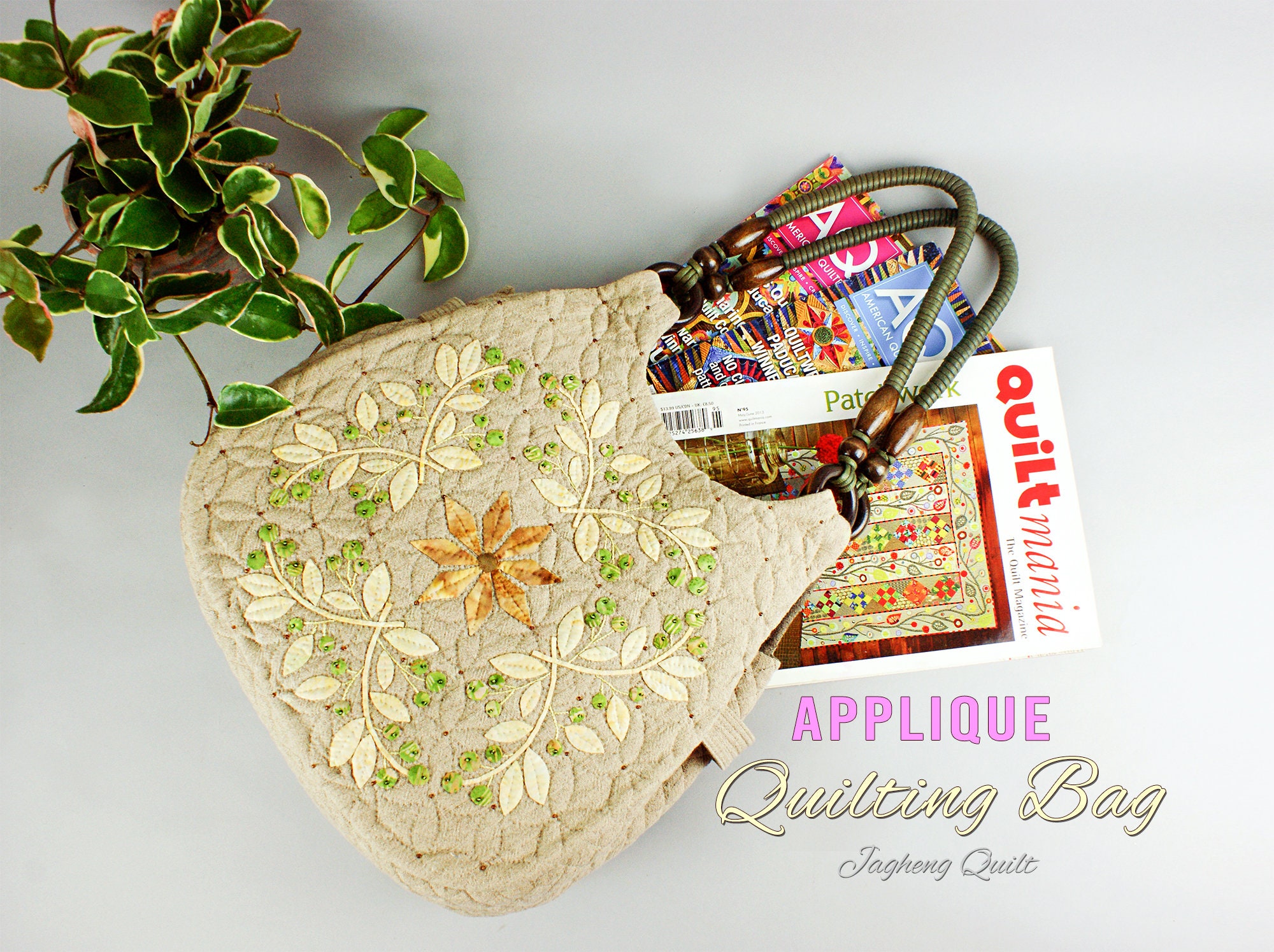 Applique Quilting Bag PDF Pattern & Tutorial - Etsy