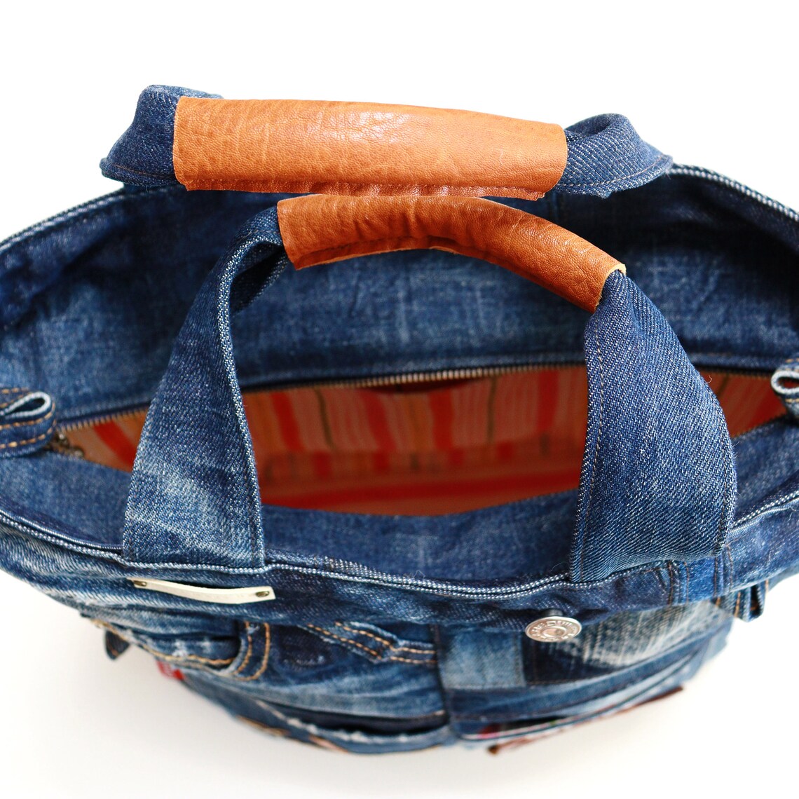 Stylish Denim Bag : PDF pattern WITHOUT written instructions | Etsy