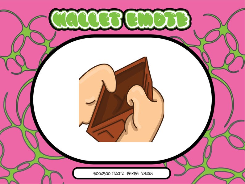 Empty Wallet Emote | Meme Emote | Twitch Emote | Discord Emote | Emote ...