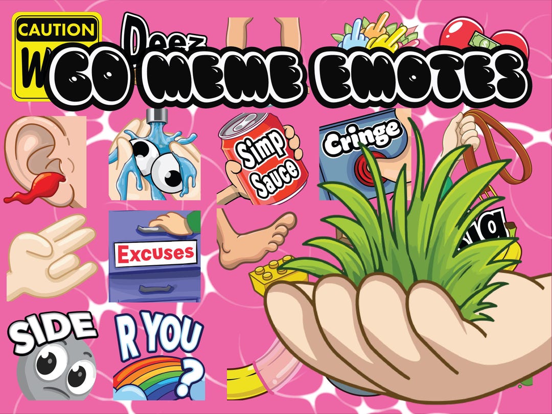 NEW VERSION 60 Meme Emote Bundle Meme Emotes Cute Emotes Twitch Emotes ...