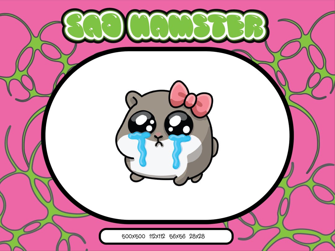 Sad Hamster Meme Emote | Cute Twitch, Discord Emotes - Etsy