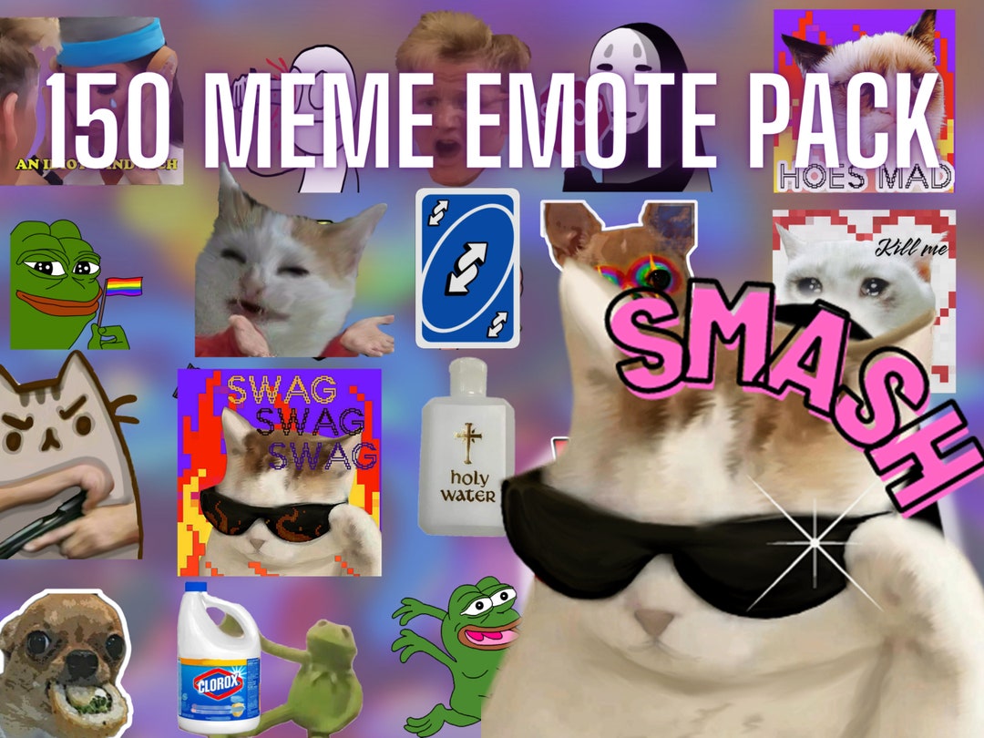 150 Meme Emote Pack Meme Emotes Twitch, Discord Emotes Meme Cat Emotes ...