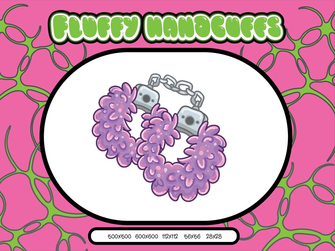 Fluffy Handcuffs Emote | Discord Emote | Twitch Emote | Emote | Twitch ...