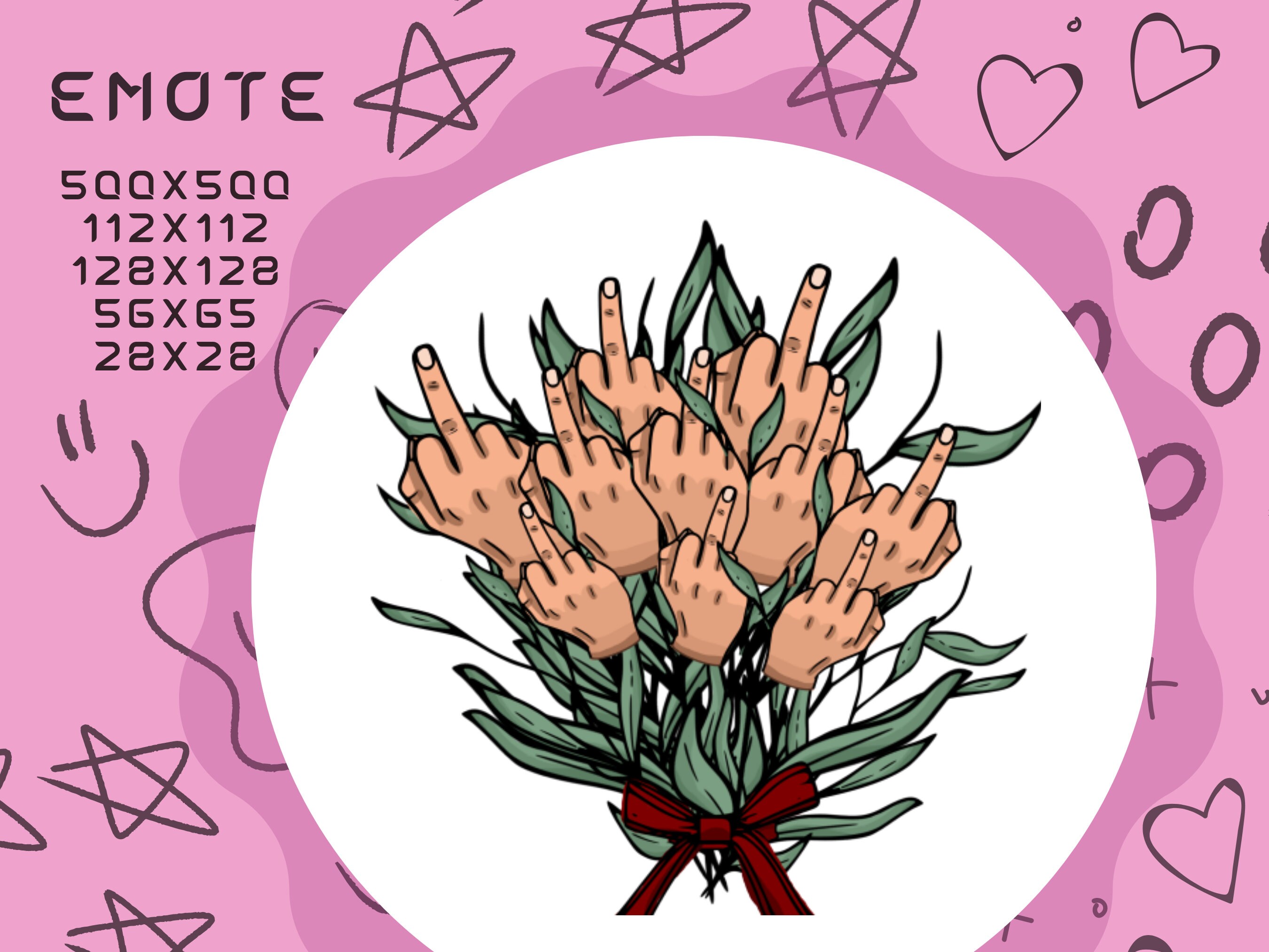 Middle Finger Meme Emote Twitch Emote Discord Emote Emote Funny Twitch ...