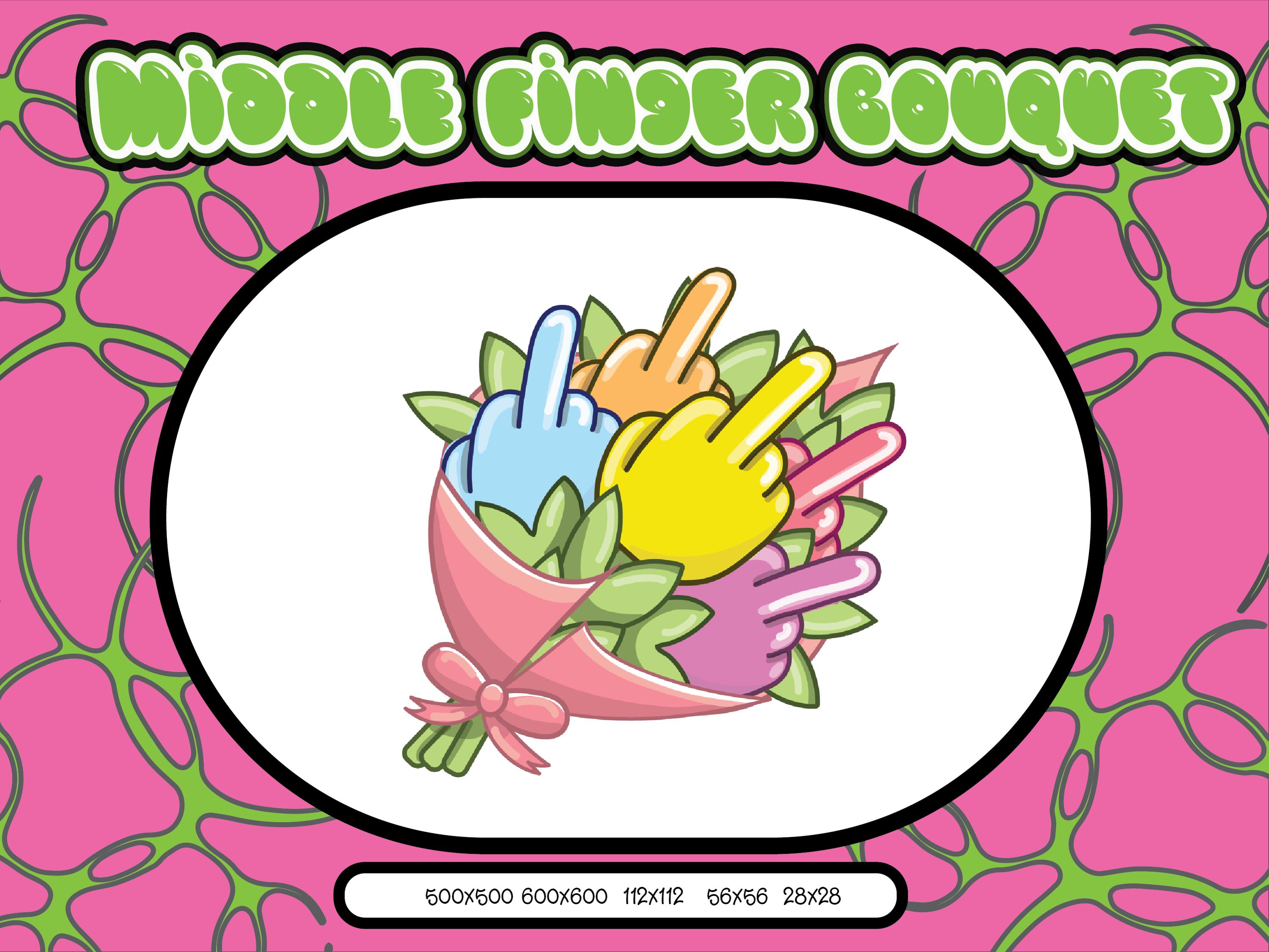 NEW VERSION Middle Finger Meme Emote | Twitch Emote | Discord Emote ...