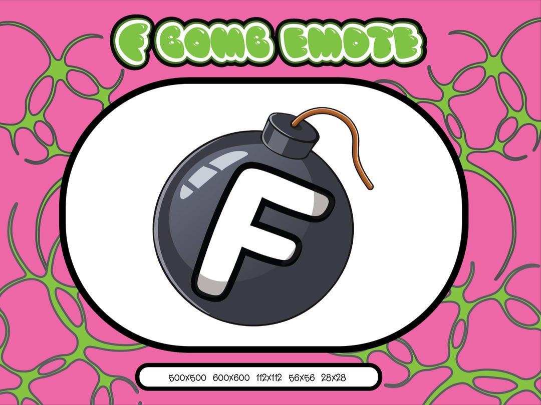 F Emote | Twitch Emote | Discord Emote | Meme Emote | Emotes - Etsy