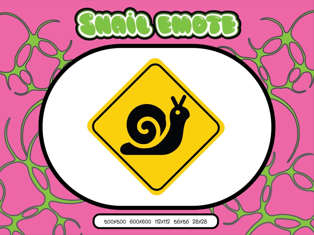 Snail Emote | Meme Emote | Twitch Emote | Discord Emote | Funny Emote ...