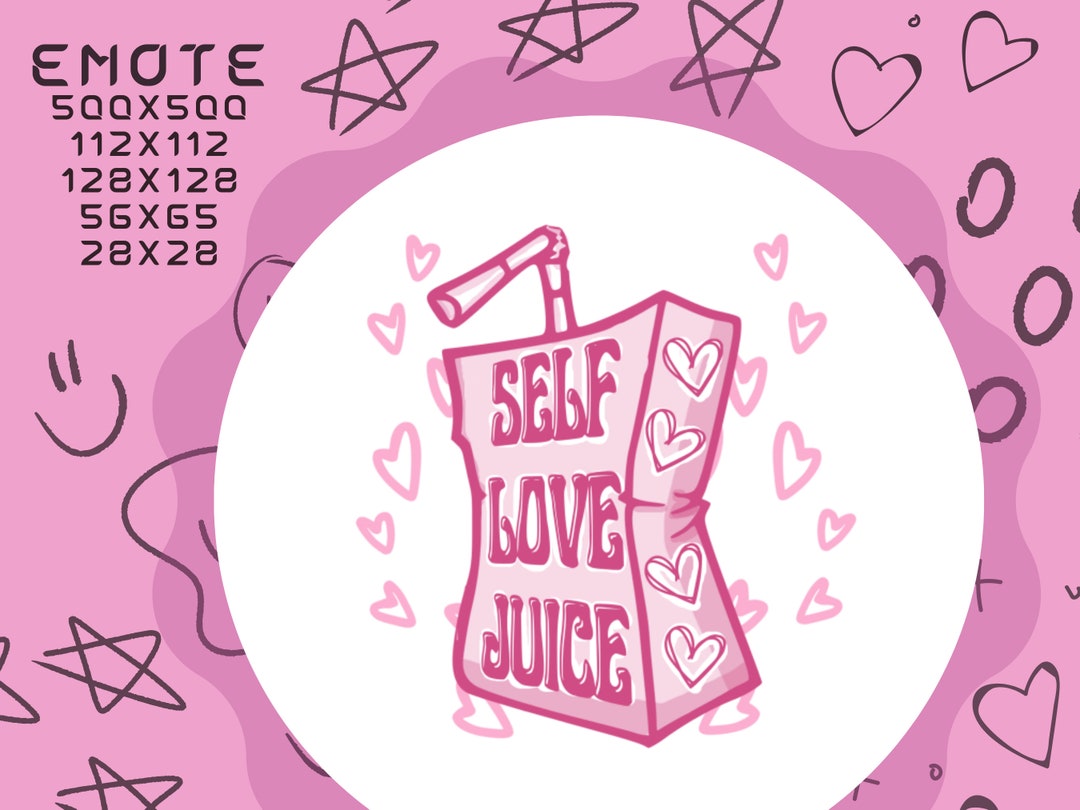 Self Love Pink Emote Twitch Emote Discord Emote Emote Pink Emote - Etsy