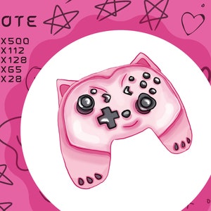 Pink Controller Emote Twitch Emote Discord Emote Pink Emotes Girl ...