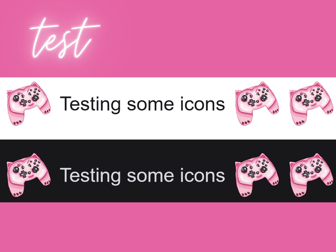 Pink Controller Emote Twitch Emote Discord Emote Pink Emotes Girl ...