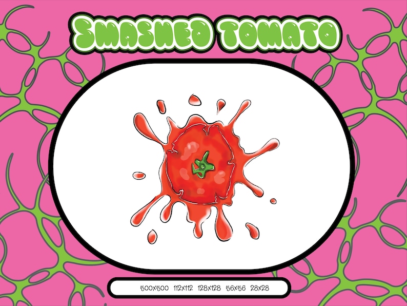 Smashed Tomato Emote | Twitch Emote | Discord Emote | Emote | Streamer ...