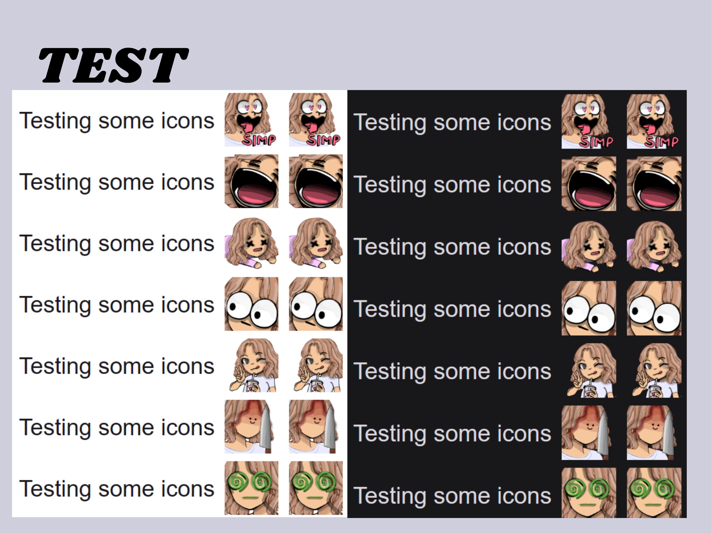 SUPER Emote Bundle Cute Chibi Blonde Girl Emote Bundle - Etsy