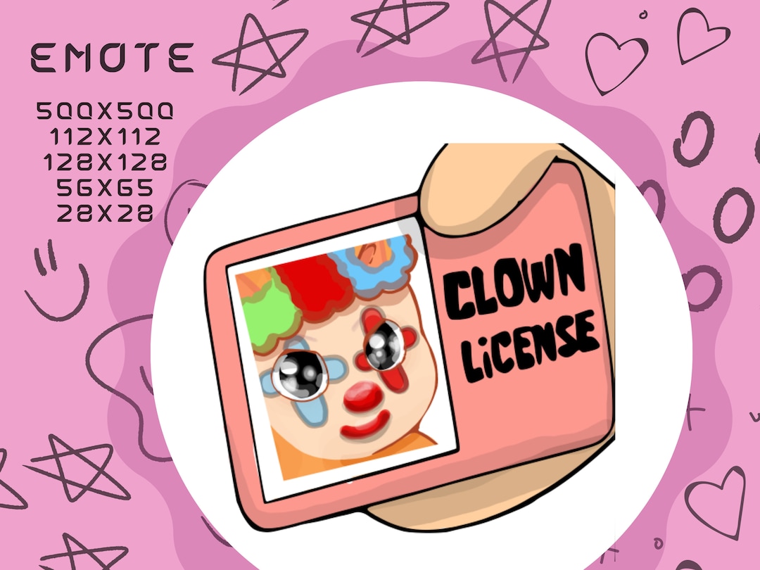 Clown meme emote Meme emote Twitch-Emote Discord Emote Lustiges ...
