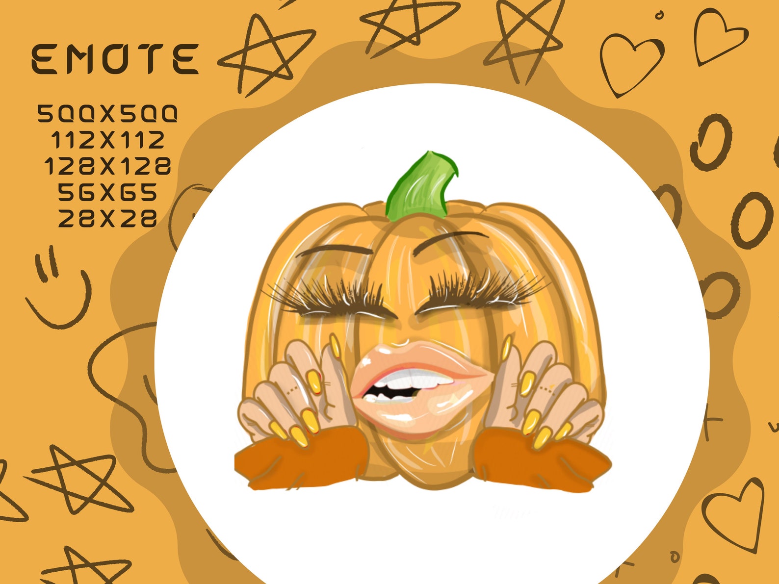 Periodt Pumpkin Meme Emote Funny Emote Twitch Emote Discord Emote Emote ...