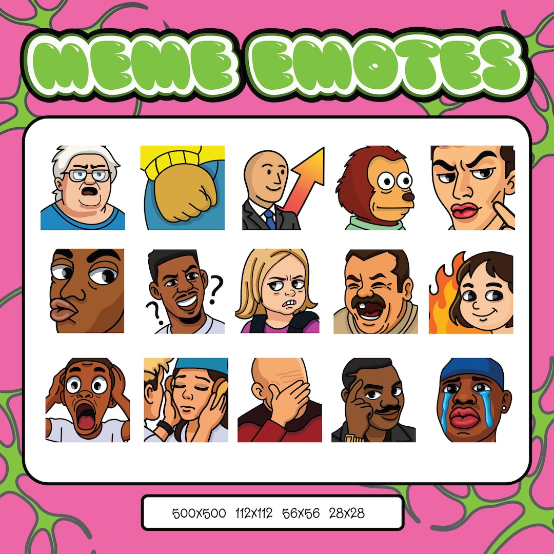 Meme Emotes for Twitch and Discord Pt.1 | Funny Emotes | Meme Emotes ...