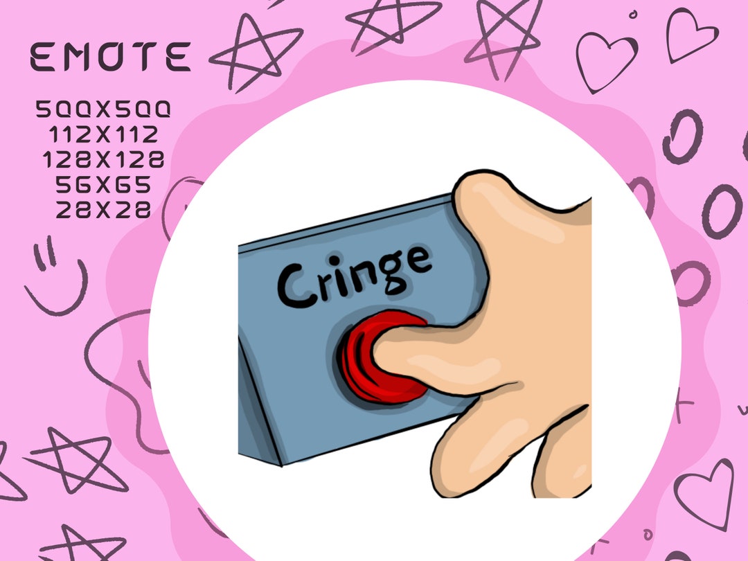 Cringe Button Emote Twitch Emote Discord Emote Emote Funny Emote Twitch ...