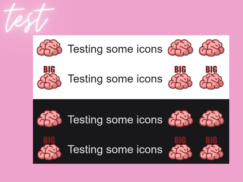 Brain Meme Emote Pink Emote Meme Emote Twitch Emote Discord Emote Emote ...