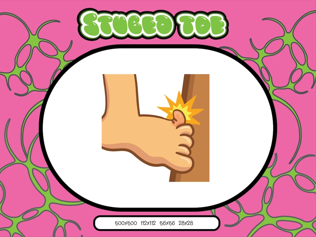 Stubbed Pinky Toe Emote | Twitch Emote | Discord Emote | Meme Emote ...