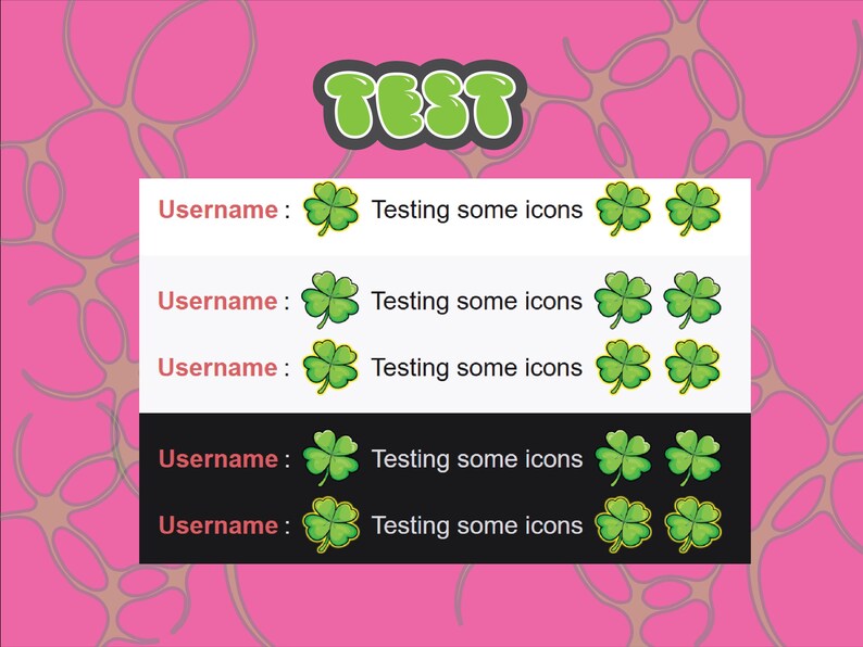 Lucky Four-leaf Clover Emote | Twitch Emote | Discord Emote | Lucky ...