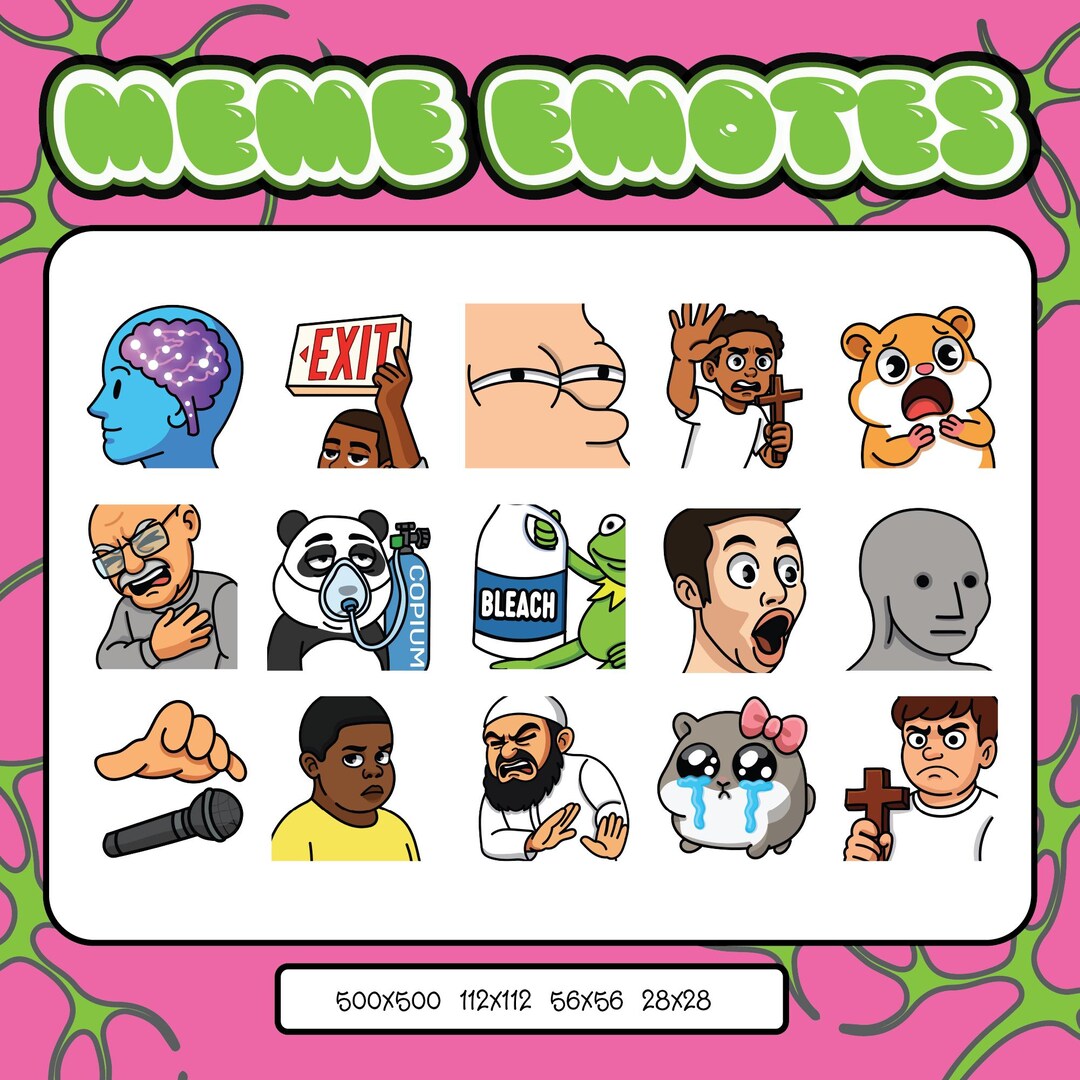 Meme Emotes for Twitch and Discord Pt.3 | Funny Emotes | Meme Emotes ...