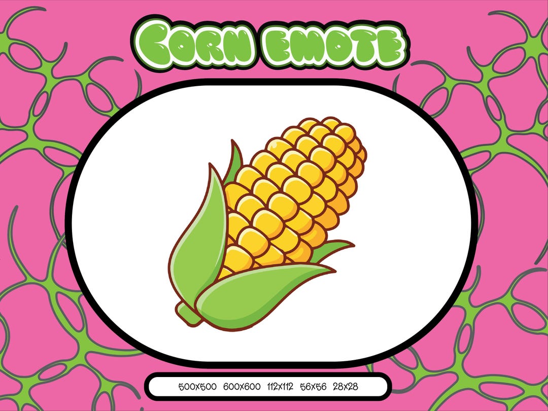 Corn Emote | Twitch Emote | Discord Emote | Funny Emote | Meme Emote - Etsy