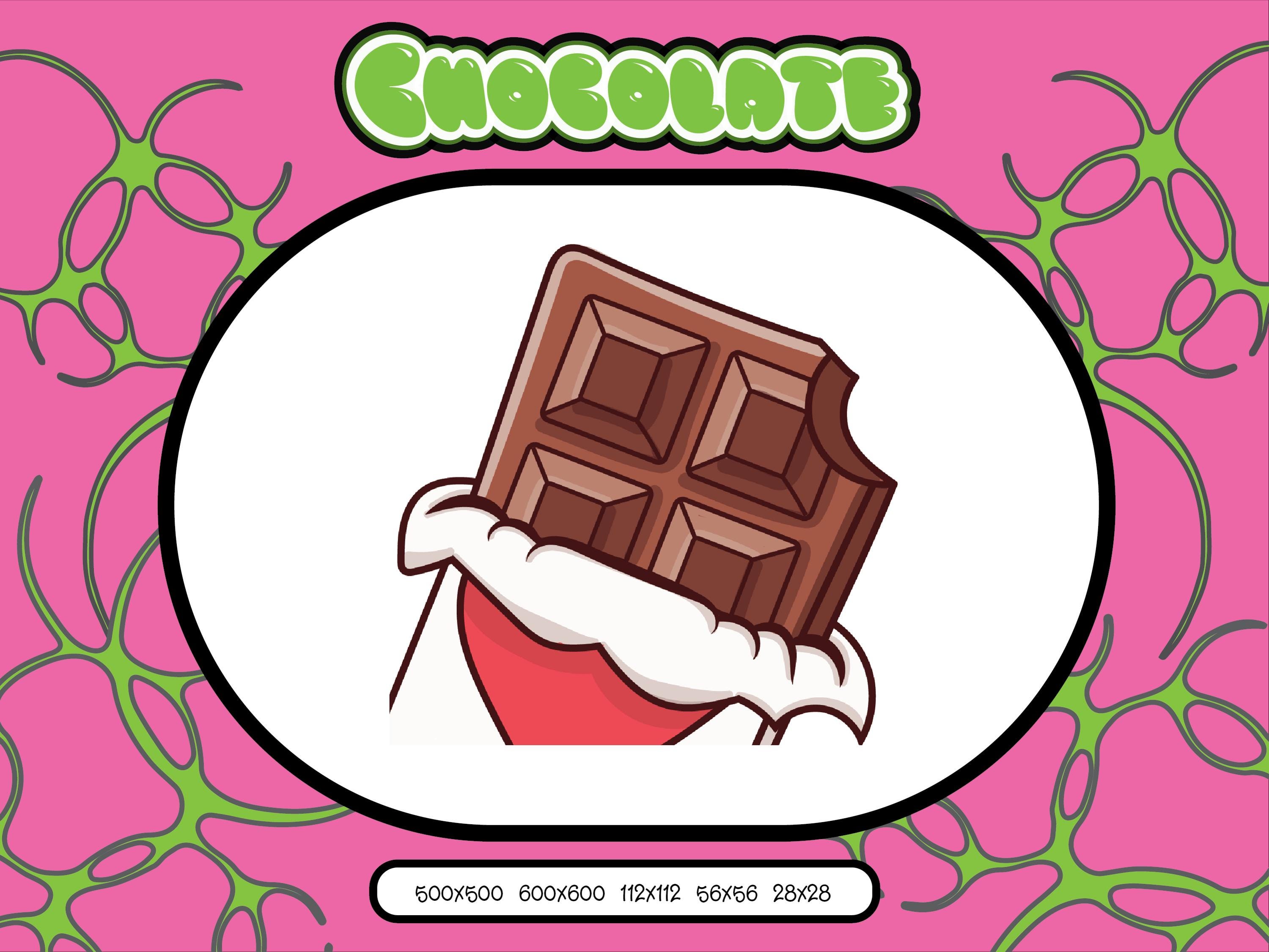 Chocolate Emote | Twitch Emote | Discord Emote | Valentine's Day Emote ...