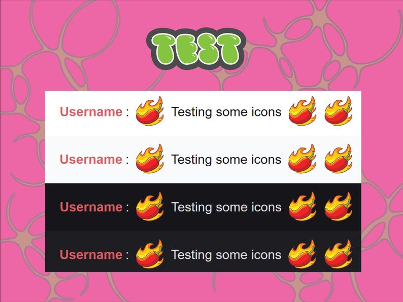 Hot Pepper on Fire Emote | Twitch Emote | Discord Emote | Emote - Etsy