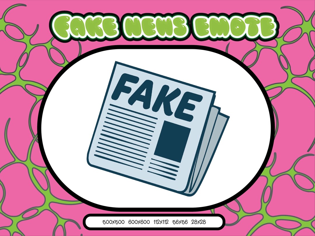 NEW VERSION Fake News Emote | Twitch Emote | Discord Emote | Emote ...