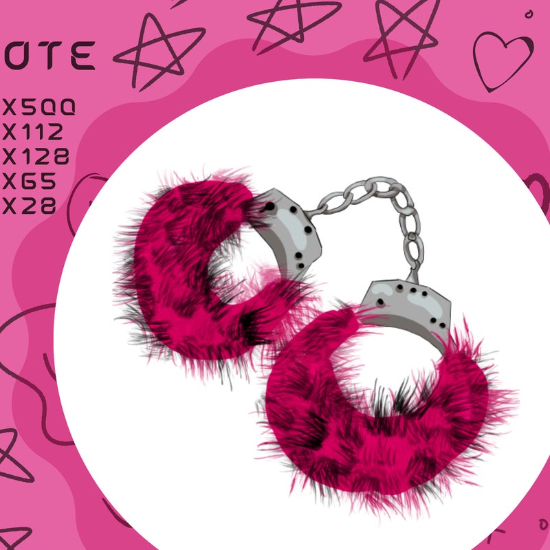 Pink Fuzzy Handcuffs - Etsy