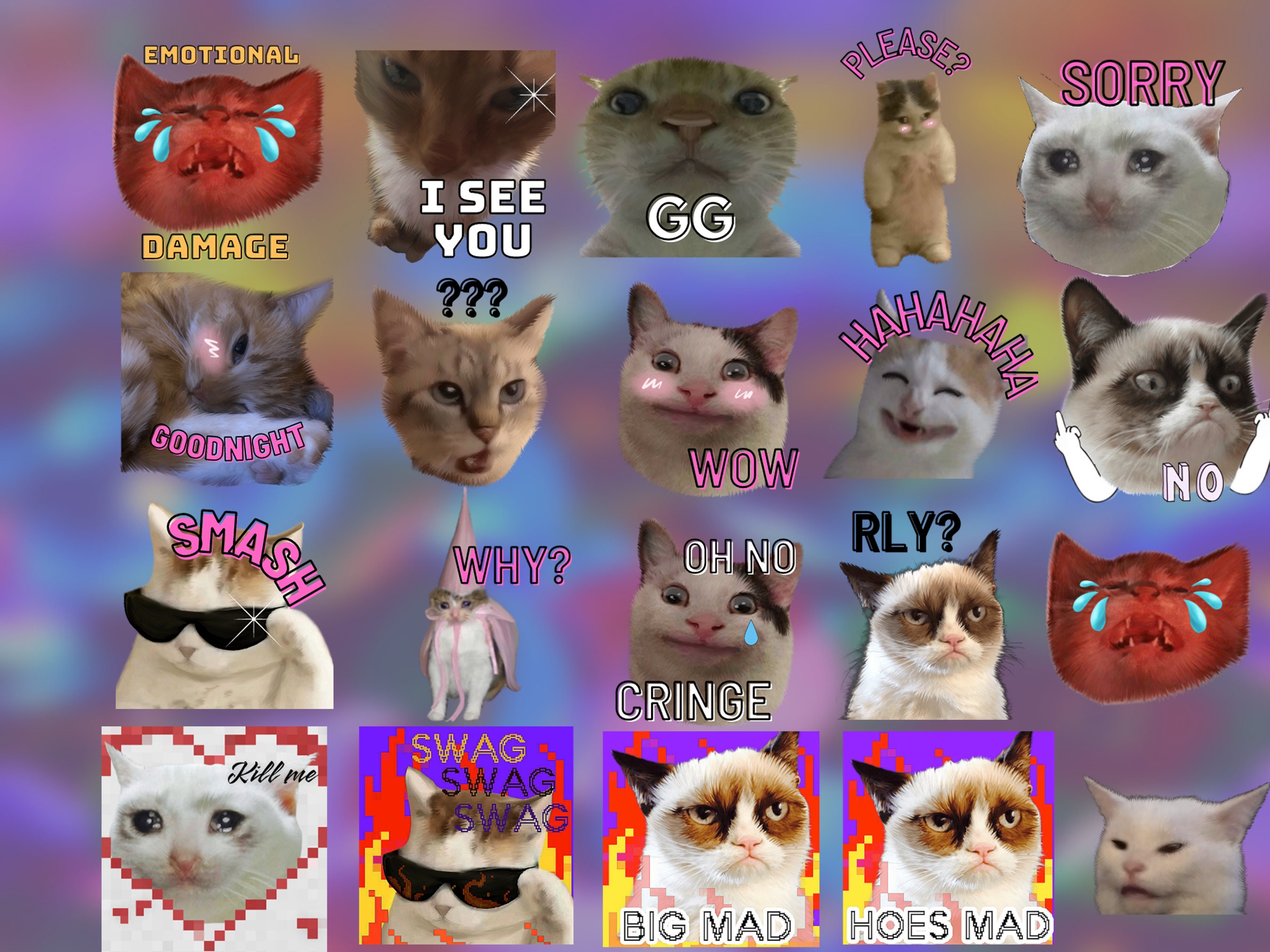 73 Meme Emotes Pack Meme Emotes Twitch Discord Emotes - Etsy UK