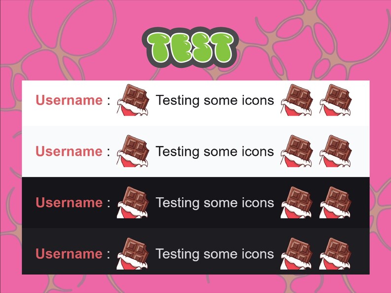 Chocolate Emote | Twitch Emote | Discord Emote | Valentine's Day Emote ...