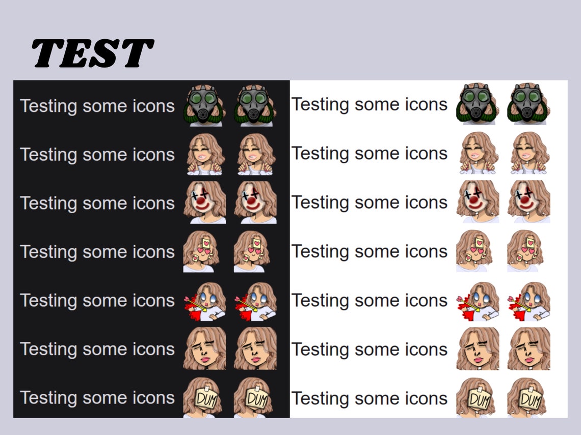 SUPER Emote Bundle Cute Chibi Blonde Girl Emote Bundle - Etsy