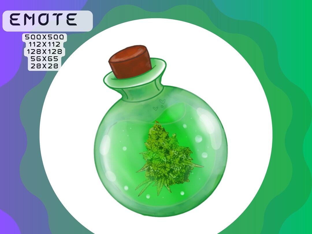 Potion 420 Emote Twitch Emote Discord Emote Emote Meme Emote - Etsy