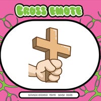 Cross Emote | Christian Twitch & Discord Emote | Cute Chibi Kawaii PNG ...