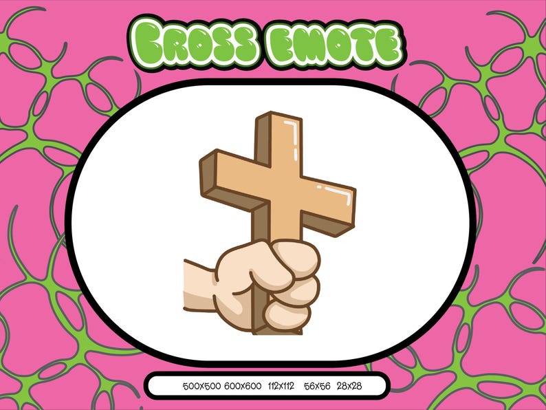 Cross Emote | Meme Emote | Twitch Emote | Emote | Discord Emote | Funny ...