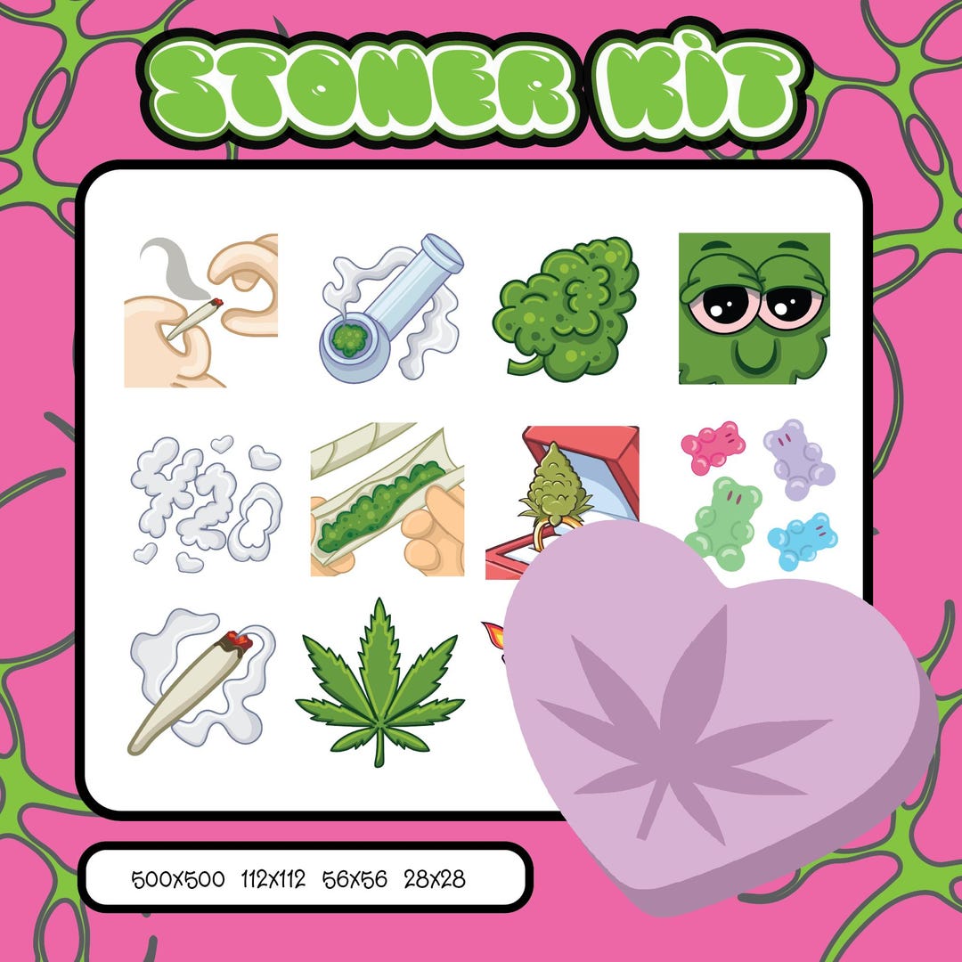 15 Stoner Kit Emotes | 420 Emotes | Twitch Emotes | Discord Emotes ...