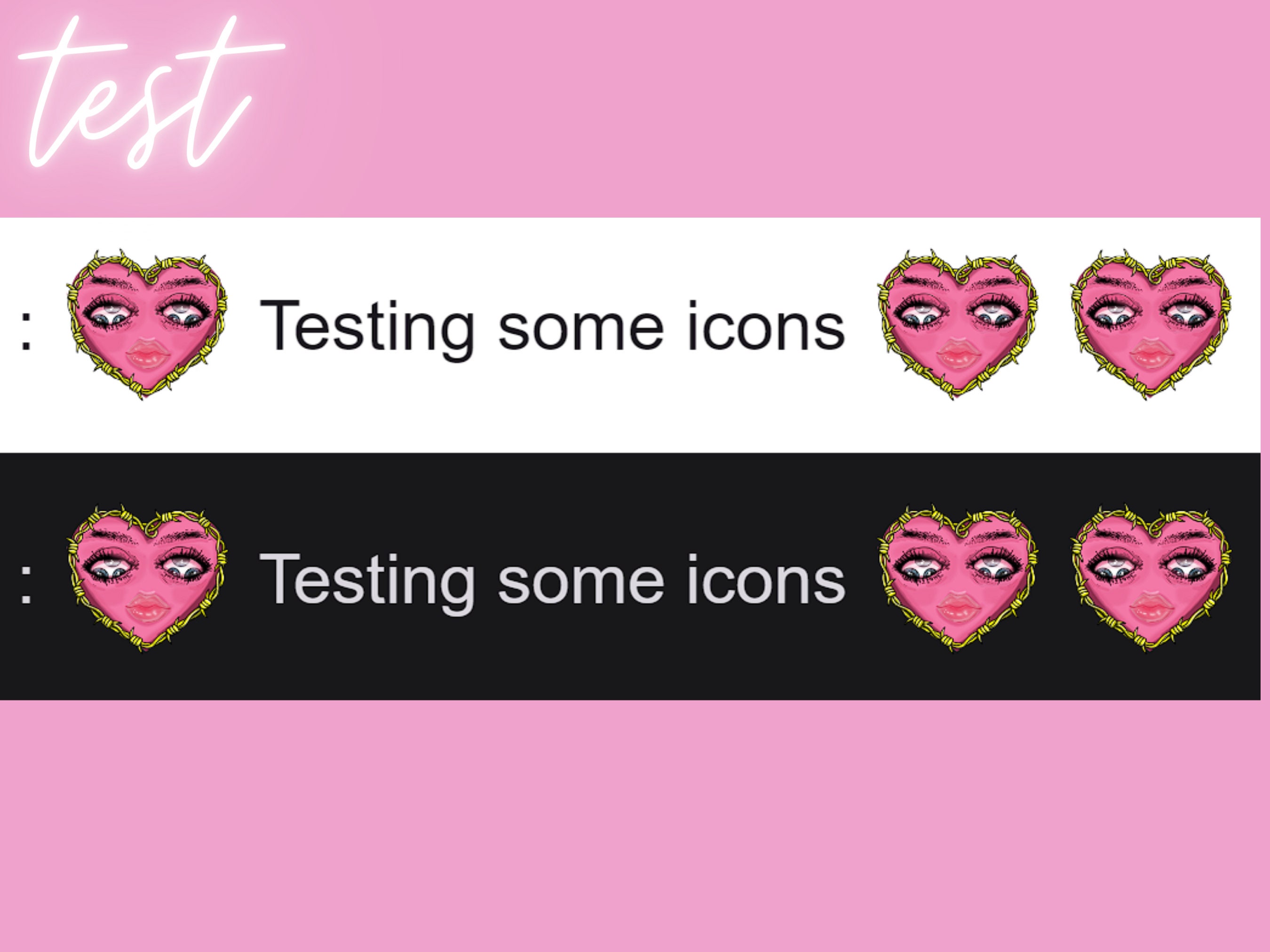 Twitch and Discord Heart Emote Twitch Emote Discord Emote Cute Emote ...