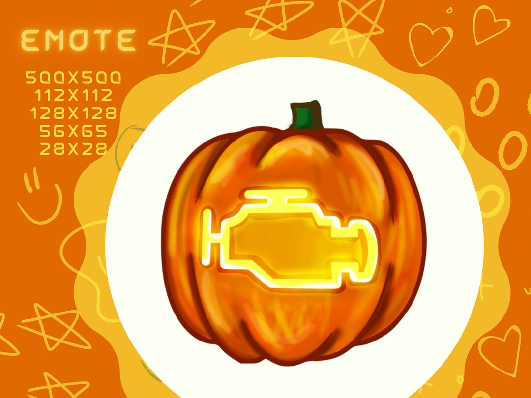 Super Scary Car Problem Pumpkin Emote | Pumpkin Emote | Halloween Emote ...
